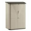 Rubbermaid 32 in. W x 56 in. D x 77 in. H Brown Outdoor Storage Cabinet ...