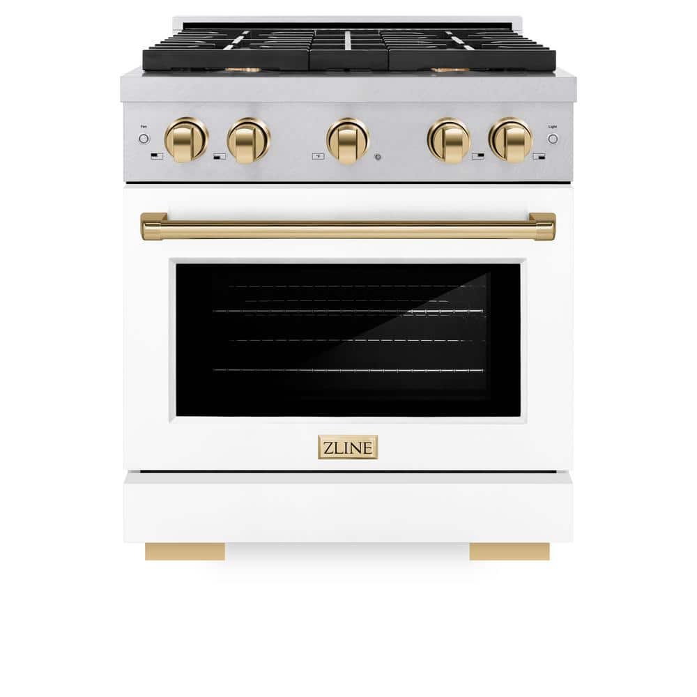 Reviews for ZLINE Kitchen and Bath Autograph 30 in. Paramount Gas Range ...