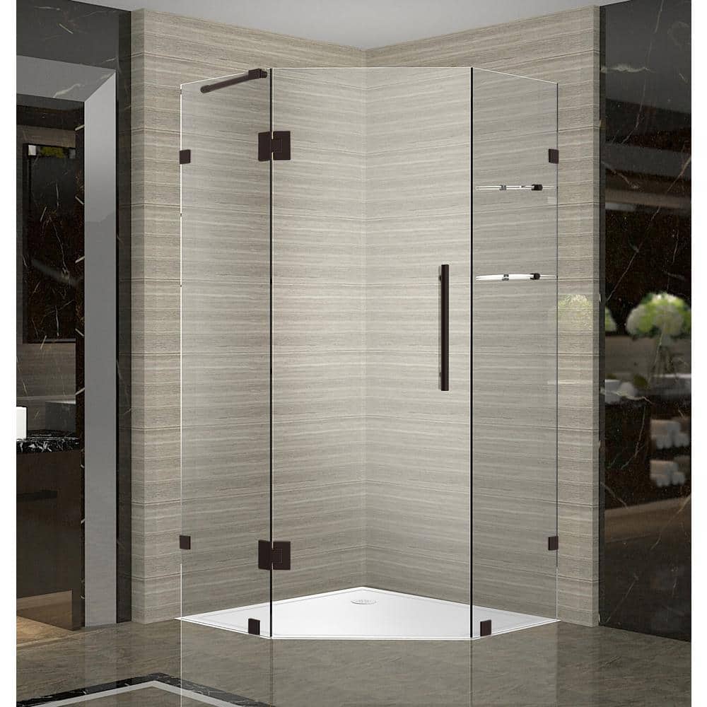 Aston Neoscape GS 36 in. x 36 in. 72 in. Frameless Neo-Angle Hinged ...
