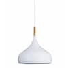STANFORD LIGHTING Donte 1-Light White Pendant with Metal Shade ...