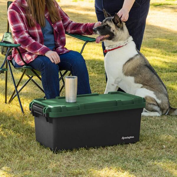 IRIS 15 Gal. Remington Heavy Duty Trail Box, Stackable Storage Bin with ...