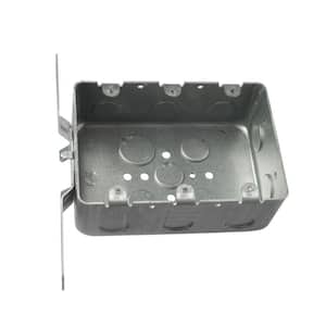 Steel City 3-Gang 71 cu. in. New Work Pre-Galvanized Metal Gangable ...