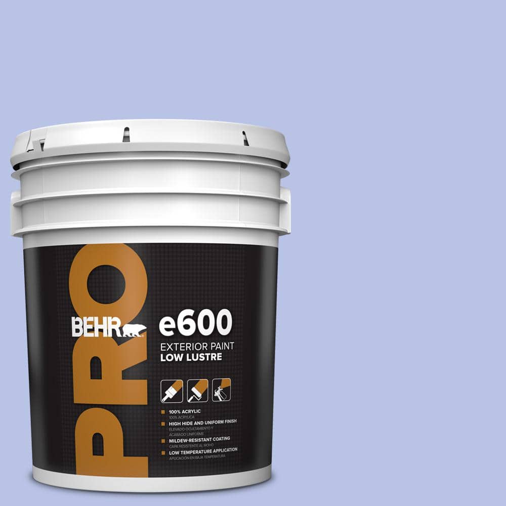BEHR PRO 5 Gal. #P540-3 Canterbury Bells Low Luster Exterior Paint ...