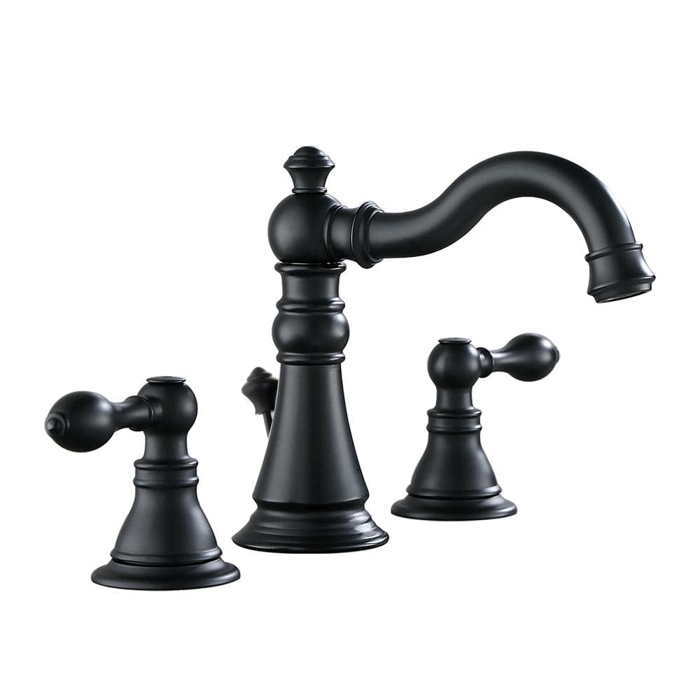 UPIKER Vintage 8 in. Widespread Double Handle 360° Swivel Spout ...