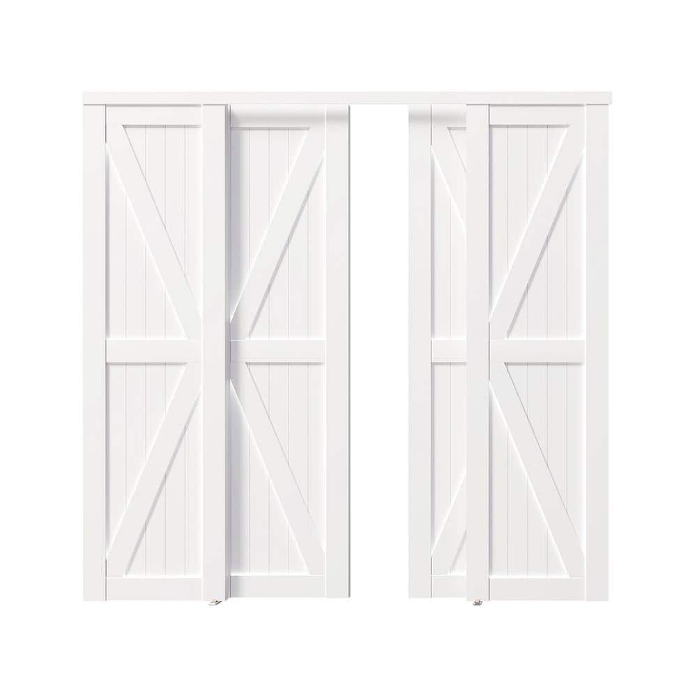 Reviews for TENONER 96in x 80in (Double 48" Doors), MDF wood, White ...