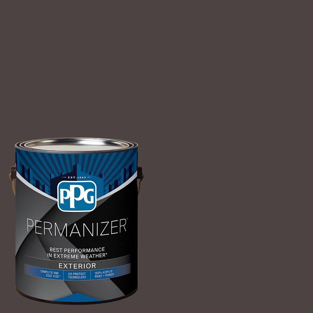 PERMANIZER 1 gal. PPG1002-7 Phantom Mist Flat Exterior Paint PPG1002 ...