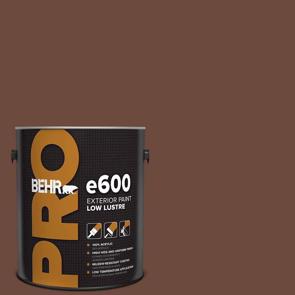 BEHR PRO 1 gal. #BXC-45 Classic Brown Low Luster Exterior Paint PR62301 ...