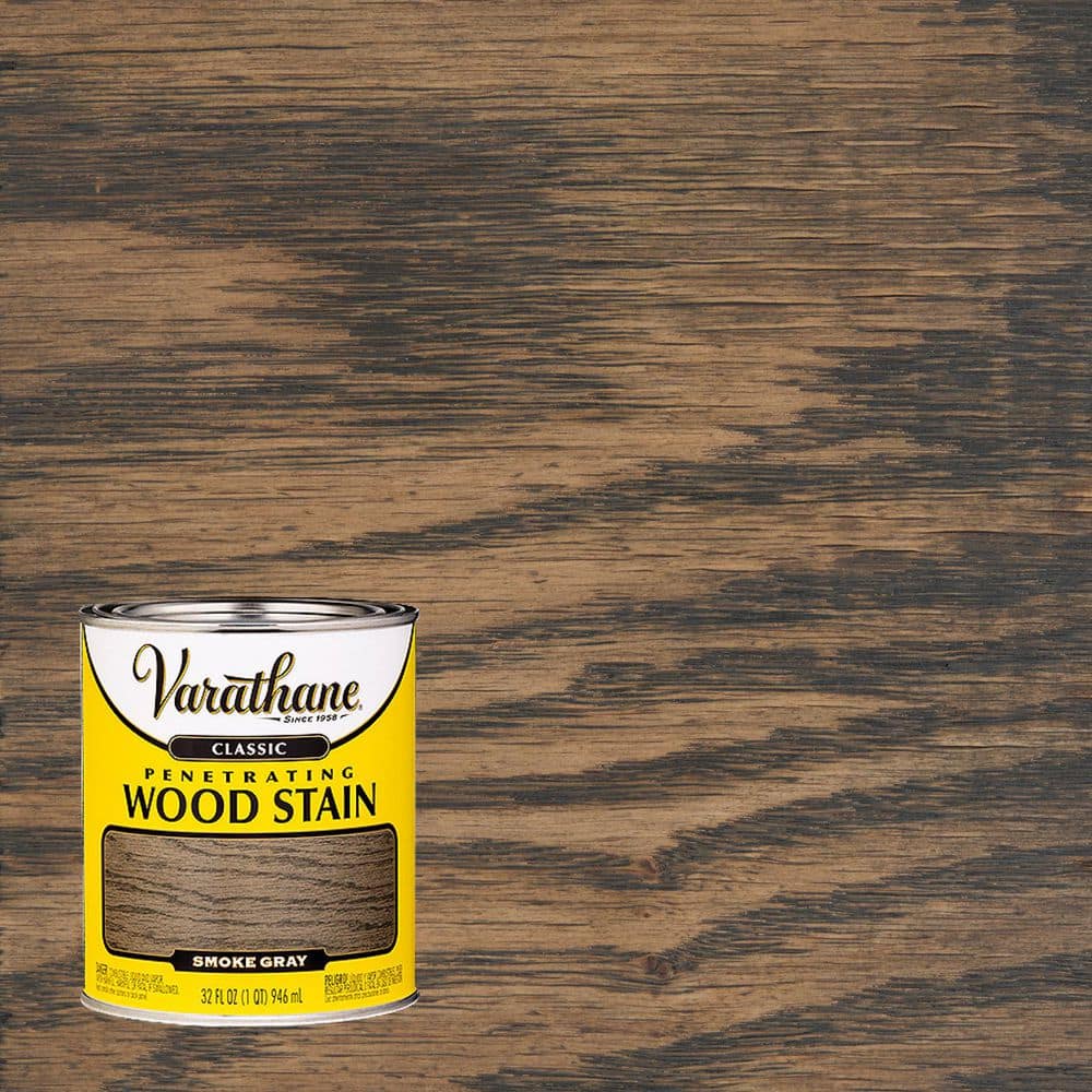 Varathane 1 qt. Smoke Gray Classic Interior Wood Stain 355404 - The ...
