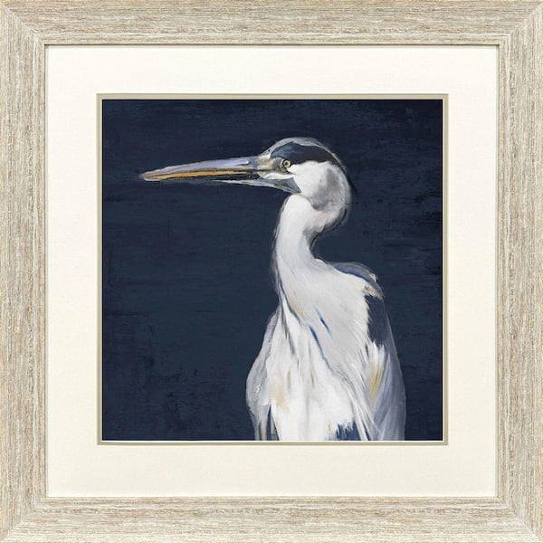 Paragon Blue Heron by Pinto 1-Piece Framed Animal Wall Art 30 in. x 30 ...