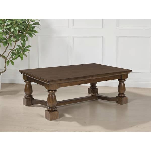 Signature DESIGN BY ASHLEY Sturlayne 52 in. Brown Rectangle MDF Coffee ...
