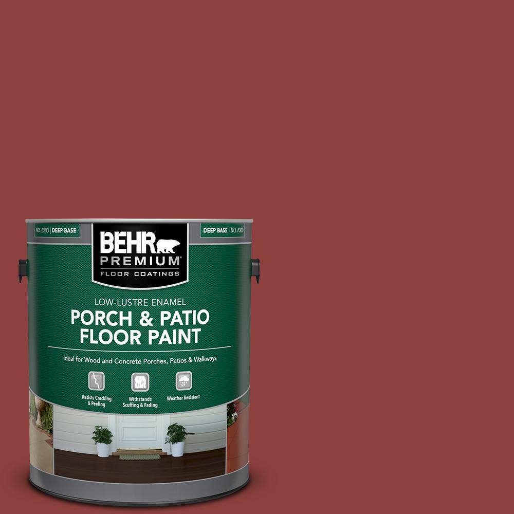 BEHR PREMIUM 1 gal. #BXC-27 Carriage Red Low-Lustre Enamel Interior ...