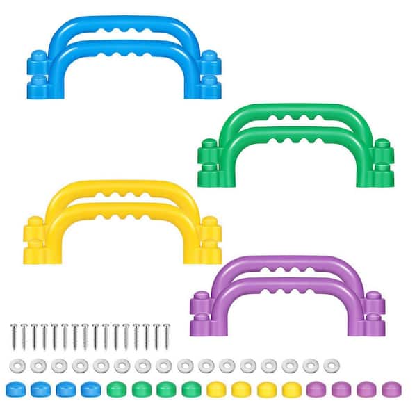 8-Pack Multi-Color Playground Safety Handles - Swing Set and Climbing ...