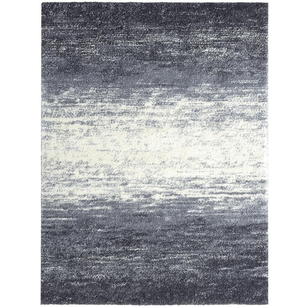 EVERLOOM Bleeker Marin Ivory/Grey 5 ft. x 7 ft. Ombre Area Rug 2-2042 ...