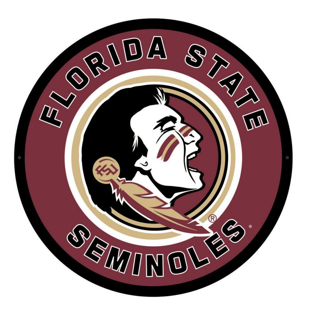 Evergreen Florida State University Round 23 in. Plug-in LED Lighted ...