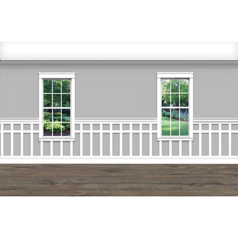 Ornamental Mouldings WAINSCOTKIT016-44WHW . 75 in. D x 44 in. W x 92 in ...