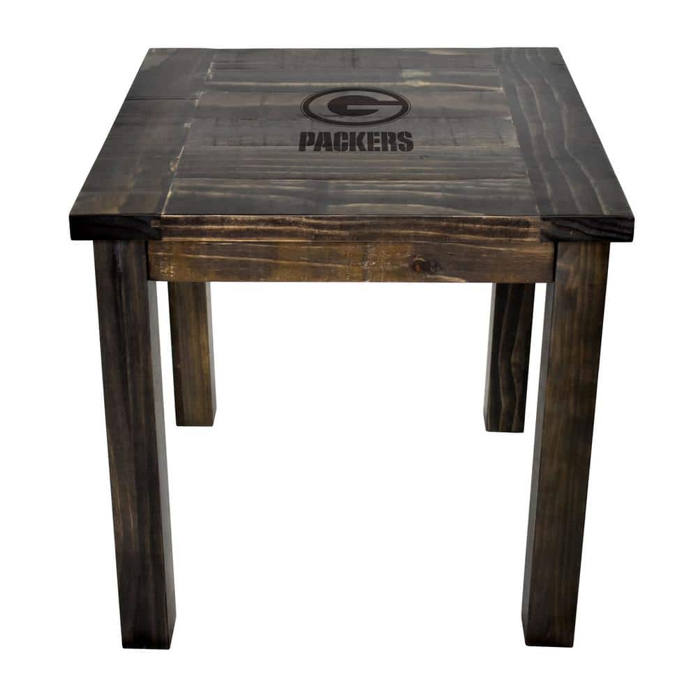 IMPERIAL Green Bay Packers Reclaimed Side Table IMP 587-5001 - The Home ...