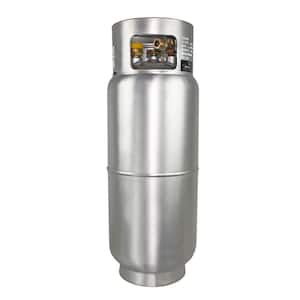 Flame King 20 LB. Aluminum Lightweight Propane Tank Cylinder w/ Gauge ...