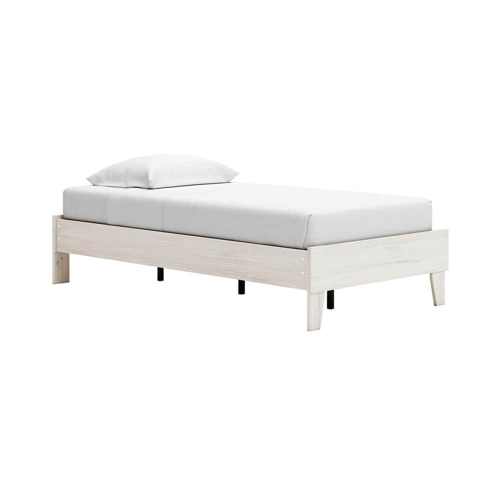 Signature DESIGN BY ASHLEY Socalle Beige Wood Frame Twin Platform Bed ...