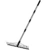 WaLensee 63 in. Steel Handle 17-Tine Bow Rake BR-001 - The Home Depot