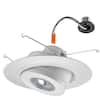 Commercial Electric 6 in. Gimbal Light Adjustable Beam Angle Bulb ...