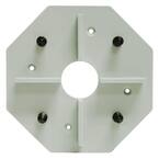 DeckWise WiseTile Concrete Grey Hardwood Deck Tile Connector TILE-CONN-GR-1