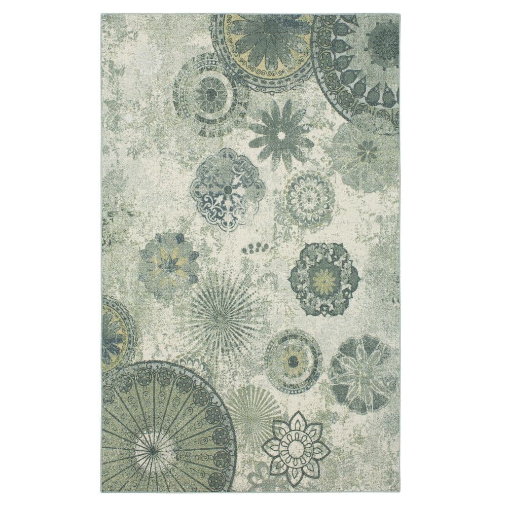 Mohawk Home Alexa Medallion Gray 5 ft. x 8 ft. Area Rug 867096 - The ...