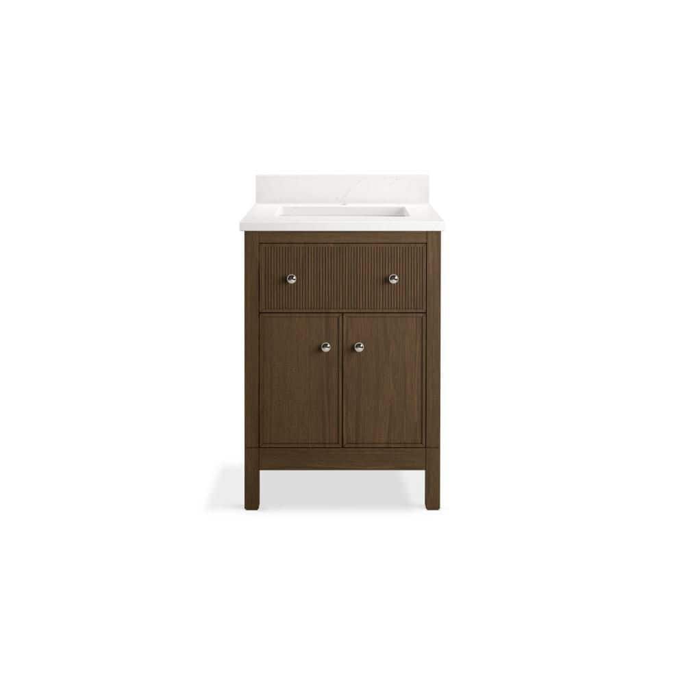 KOHLER Malin by Studio McGee 24 in. Draper Oak Bath Vanity with Bianco ...