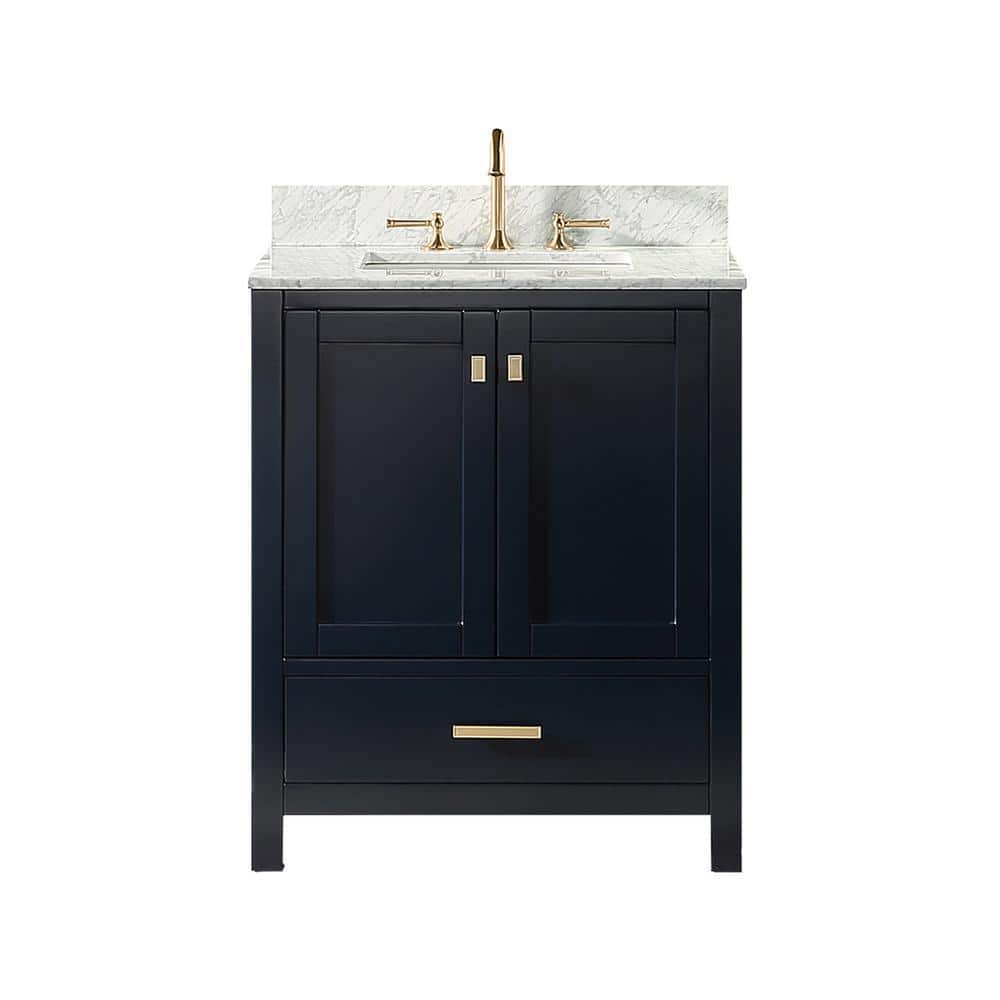 SUPREME WOOD Whitney 30 in. W x 22 in. D x 36.2 in. H Bath Vanity in ...