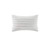 INK+IVY Daria Ivory 12 in. W x 20 in. L Cotton Oblong Pillow II30-1086 ...