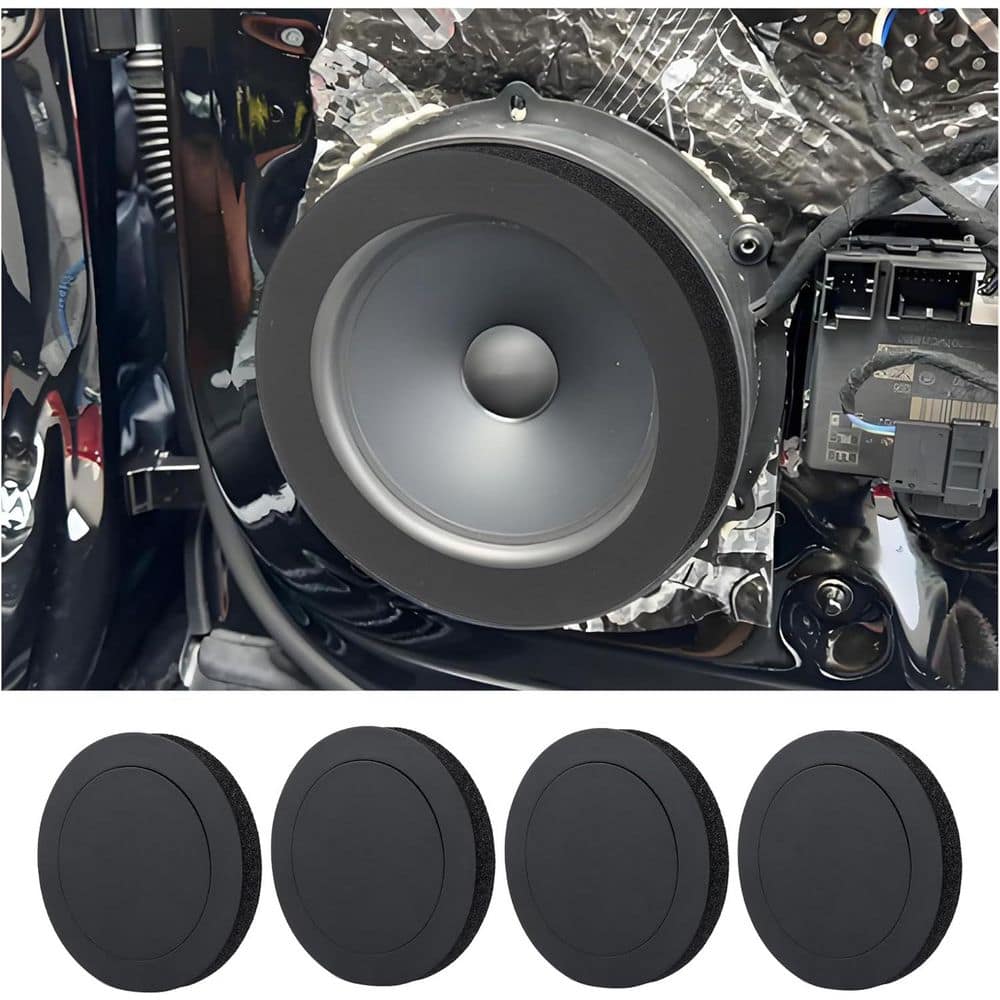 OBJLGEV 6.5 in. Self-Adhesive Speaker Foam Rings Enhance Stereo Sound ...