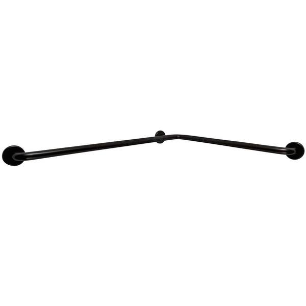 CSI Bathware 24 in. x 24 in. Concealed Screw Grab Bar in Matte Black ...