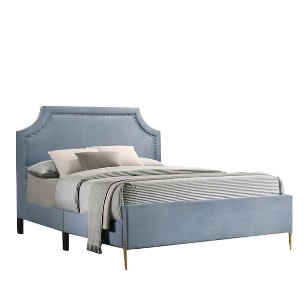 Acme Furniture Milla Blue Wood Frame Full Platform Bed BD01462F - The ...