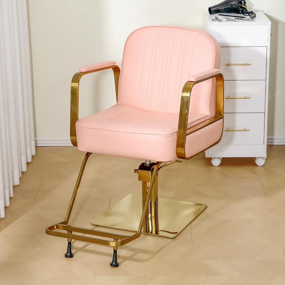 CSC DECOR INC Faux Leather 360° Swivel Beauty Barber Chair Salon Chair ...