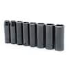 Crescent 1/2 in. Drive 6 Point SAE Deep Impact Socket Set (8-Piece ...