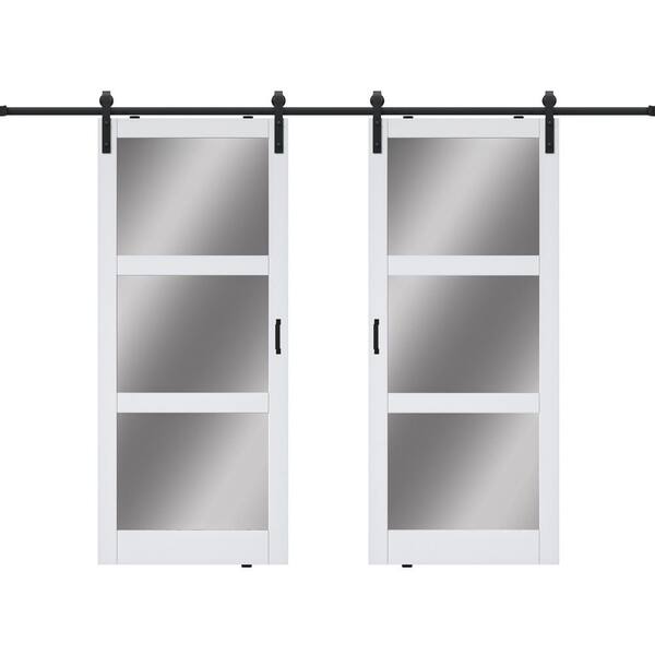 Have a question about EH PUERTA 72 in. x 84 in. 3-Lite Mirrored Glass ...