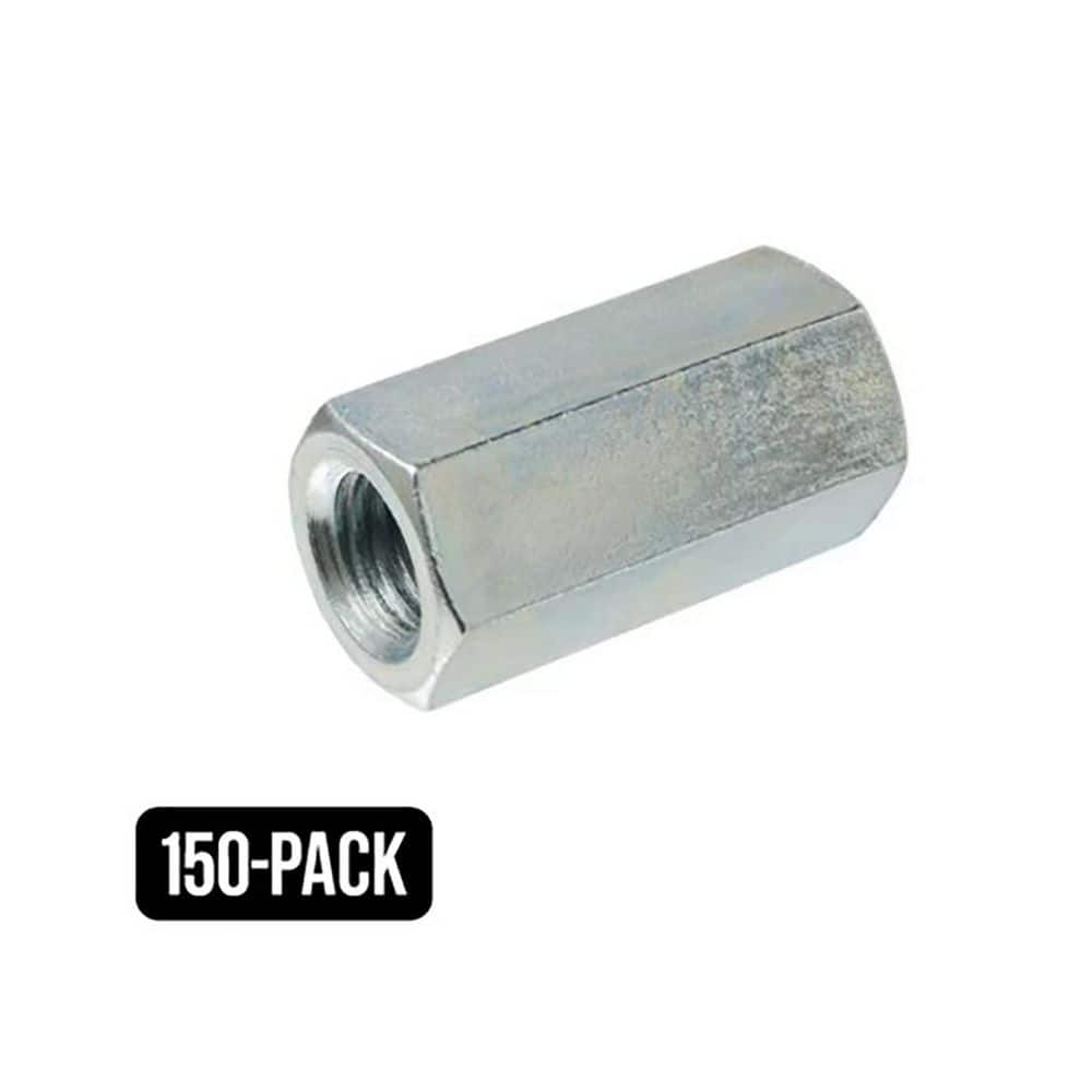 Everbilt 1/4 in.-20 TPI Zinc Rod Coupling Nuts (150-pack) 838261 - The ...