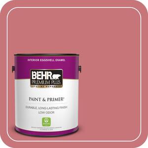 BEHR PREMIUM PLUS 1 qt. #140D-5 Rose Chintz Hi-Gloss Enamel Interior ...