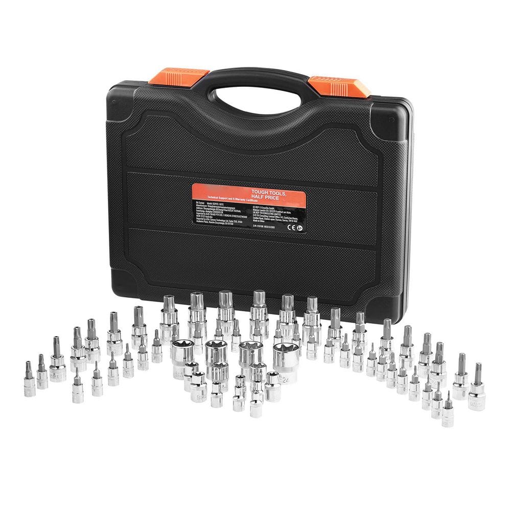 SKYSHALO Torx Bit Socket and External Torx Socket Set, 60-Piece T6-T70 ...