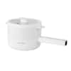 Tayama 1.5 Qt. White Electric Multi-Cooker Cooking Pot with Food ...