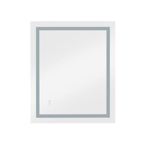 ANGELES HOME 36 in. W x 24 in. H Large Rectangular Frameless Wall ...