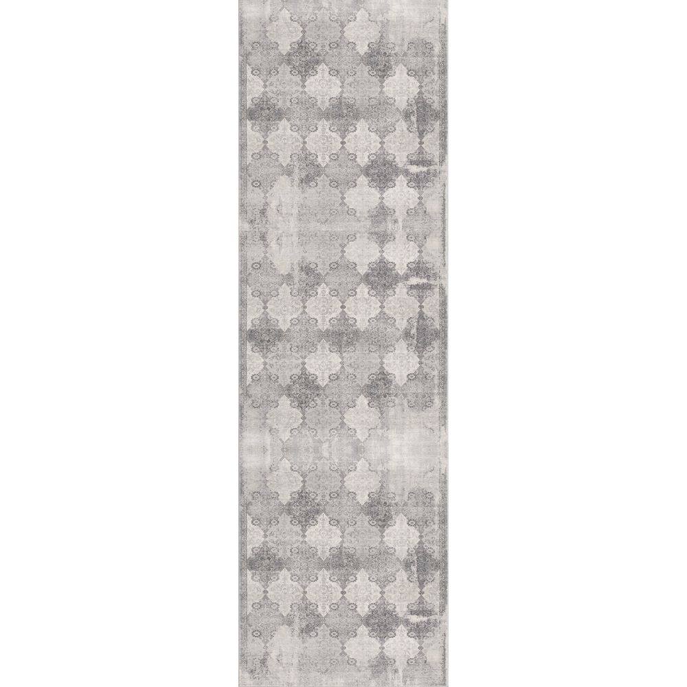 Rug Branch Havana Grey Beige, Contemporary 2 ft. x 16 ft. Moroccan ...
