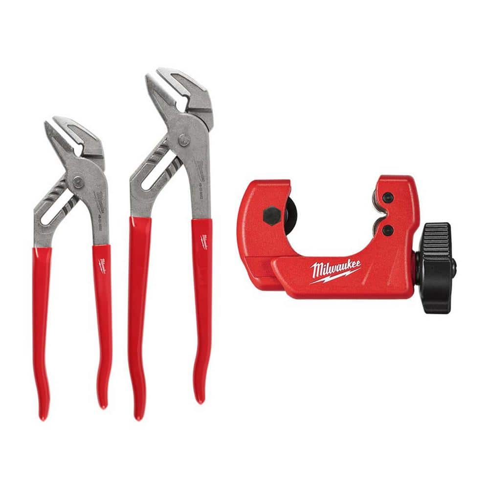 Reviews for Milwaukee 10 in. and 12 in. Smooth Jaw Pliers Set with 1 in ...