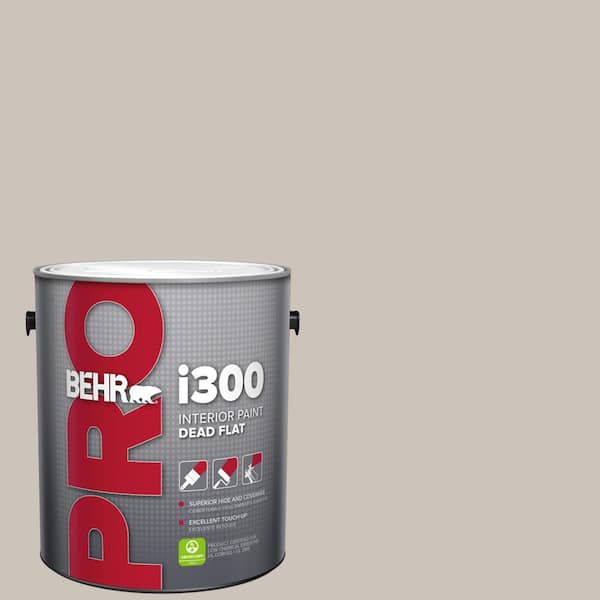BEHR PRO 1 gal. #N200-2 Doeskin Gray Dead Flat Interior Paint PR31001 ...