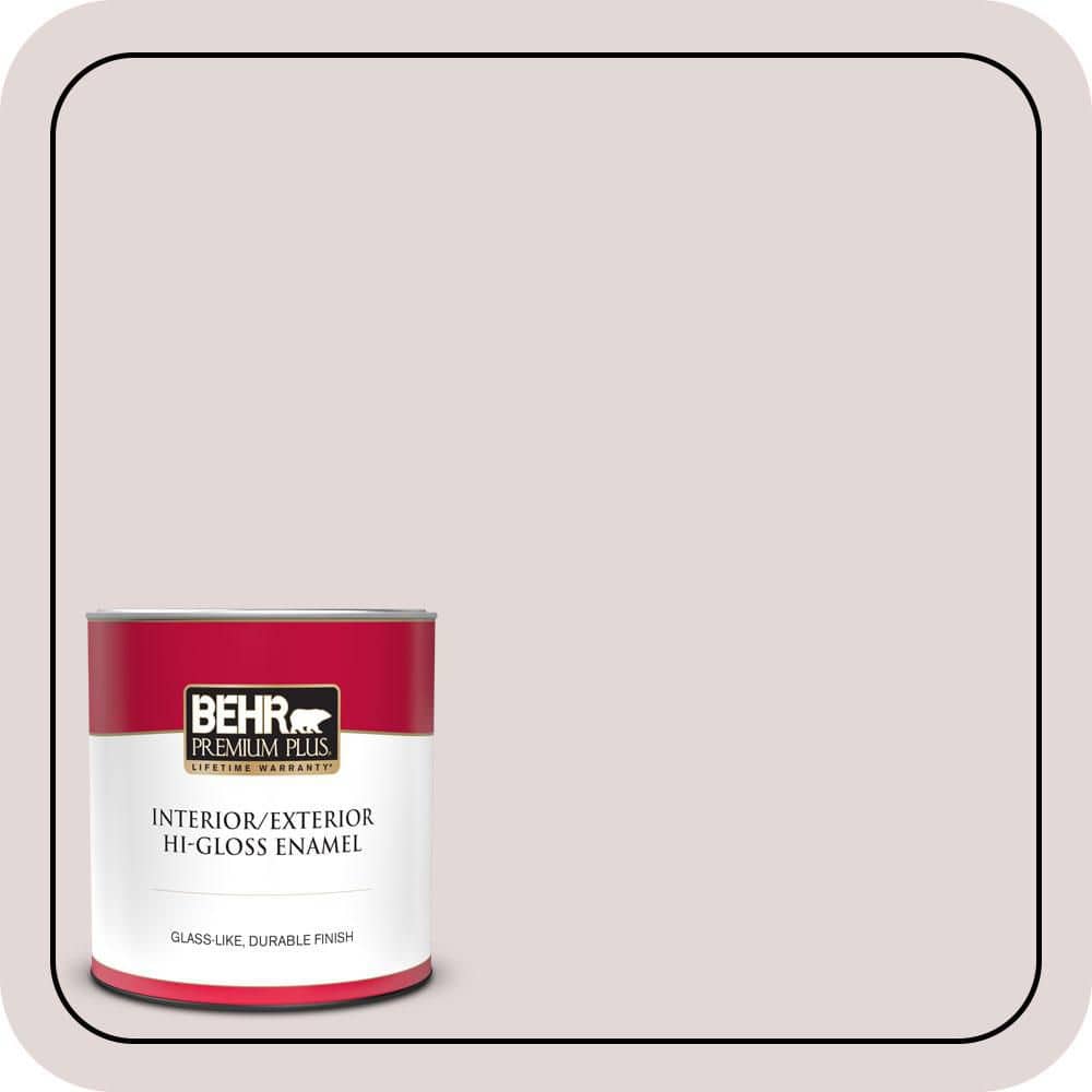 BEHR PREMIUM PLUS 1 qt. #120E-1 Dreamy White Hi-Gloss Enamel Interior ...