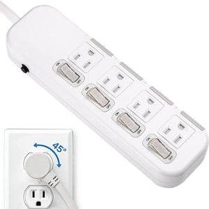 TRICKLESTAR 4-Outlet Advanced and Energy Saving Surge Protector TS0006 ...