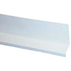 Amerimax Home Products 3.5 in. x 8 ft. Gray Vinyl Deck Ledger Flashing ...