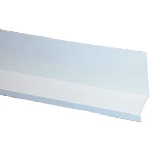 Amerimax Home Products .76 in. x 8 ft. White Aluminum Drip Cap Flashing ...