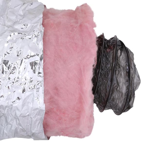 Master Flow 6 in. x 25 ft. Insulated Flexible Duct R8 Silver Jacket ...