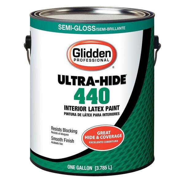 Glidden Professional 1 gal. Ultra-Hide 440 Semi-Gloss White Tint Base ...