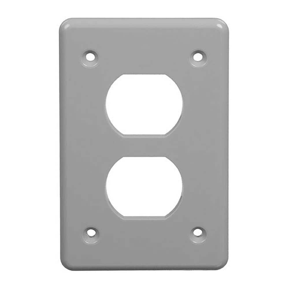 Carlon Electrical PVC FS Box Cover for Single Duplex (E98SGDR) E98SGDR ...